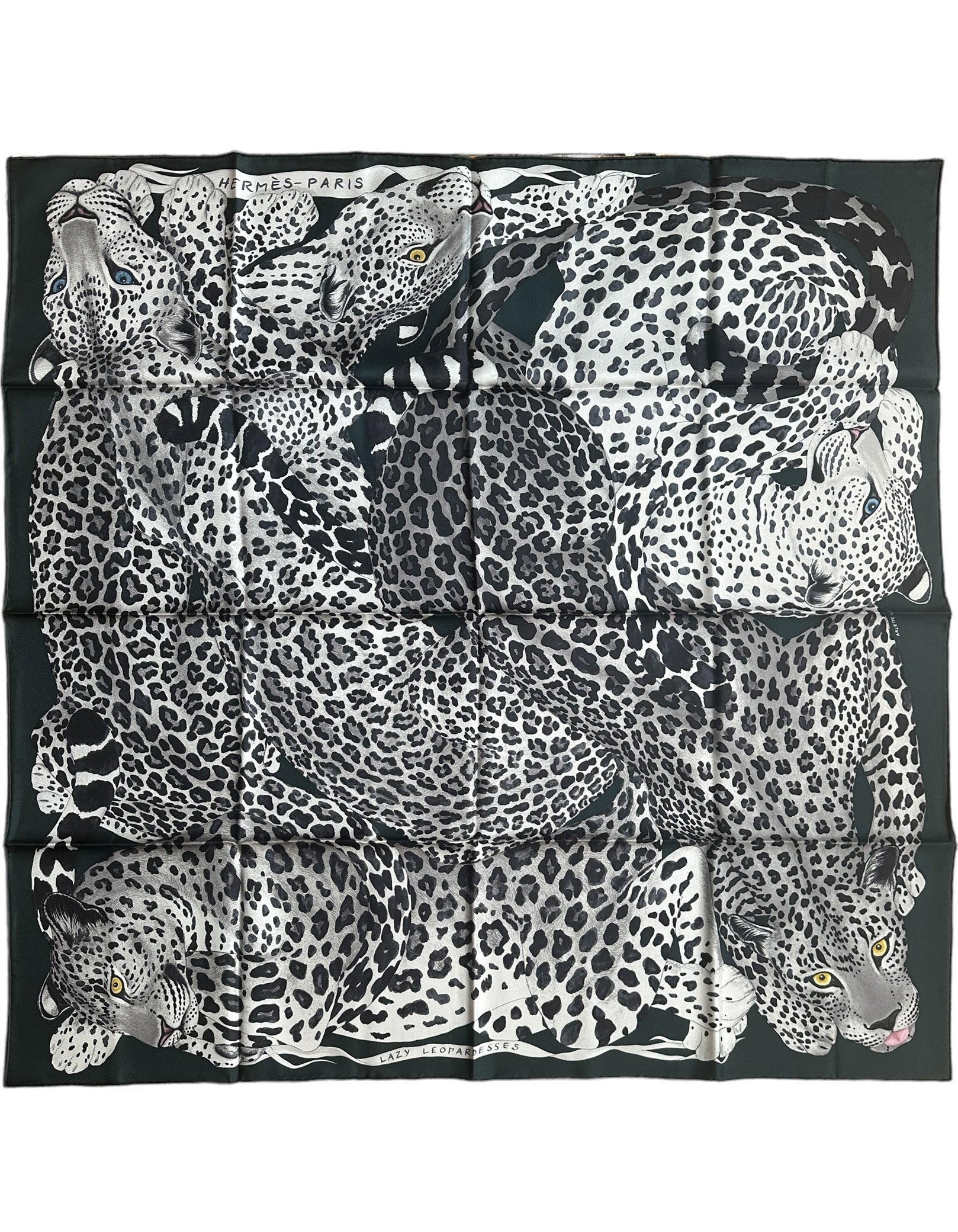Hermes NEW Lazy Leopardesses 90cm Silk Scarf – ASC Resale