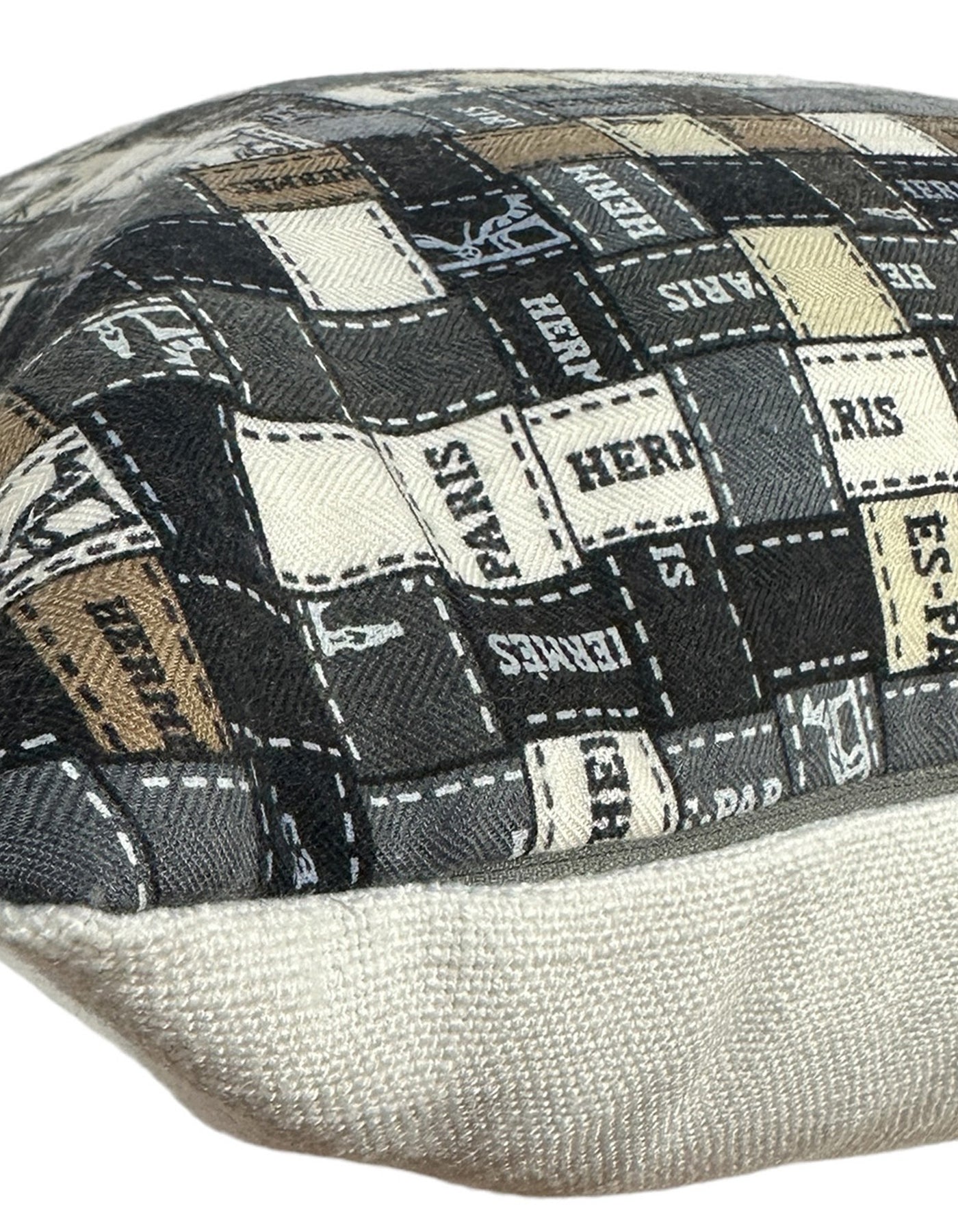 Hermes Bolduc au Carre Scarf Lumbar Pillow – ASC Resale
