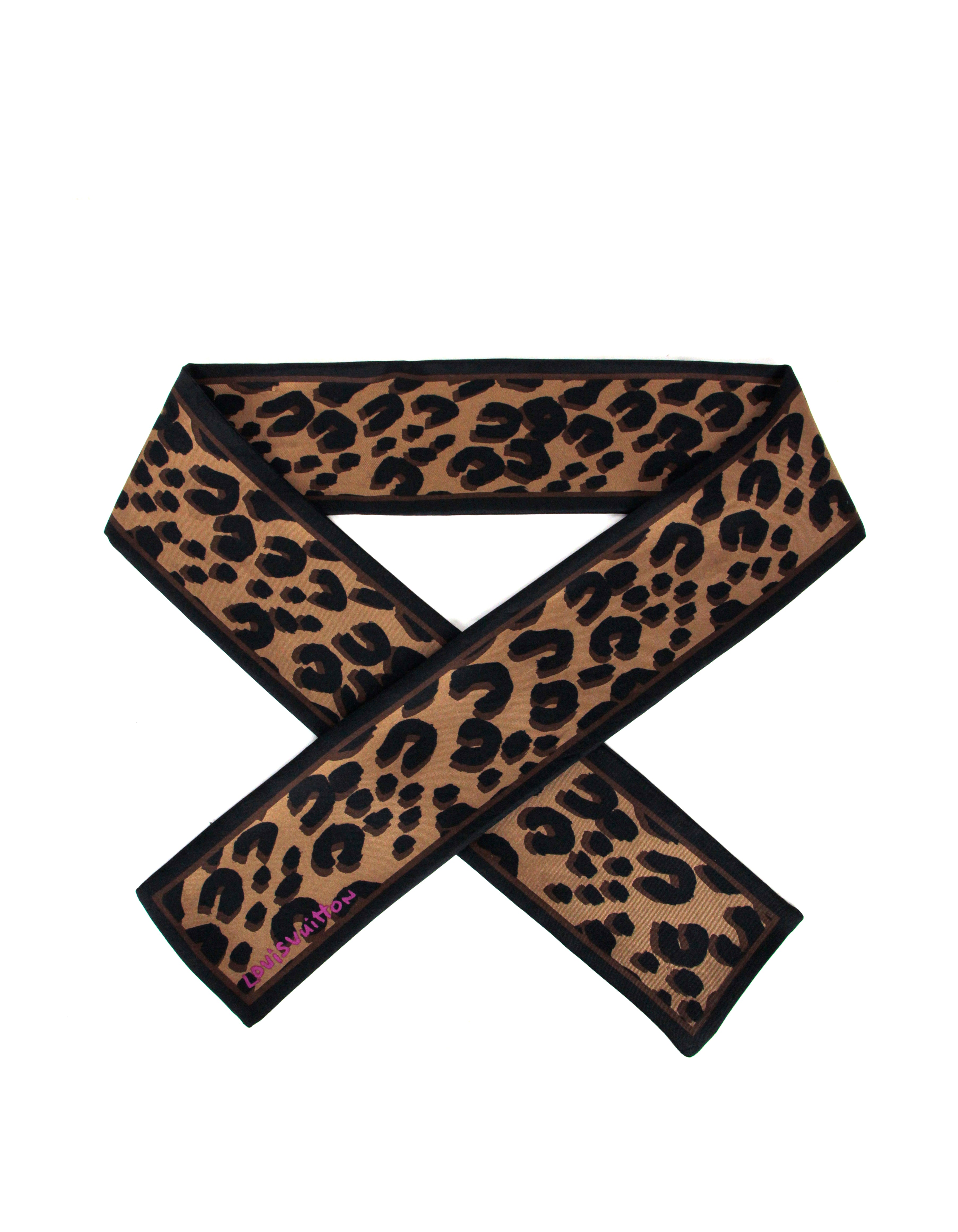 Louis Vuitton Silk Leopard Print Bandeau – ASC Resale